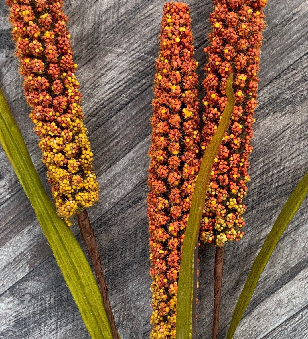 Fall Floral, Orange Rice Spray, Fall Spray, Spray, Florals, K&K, 30” - Etsy