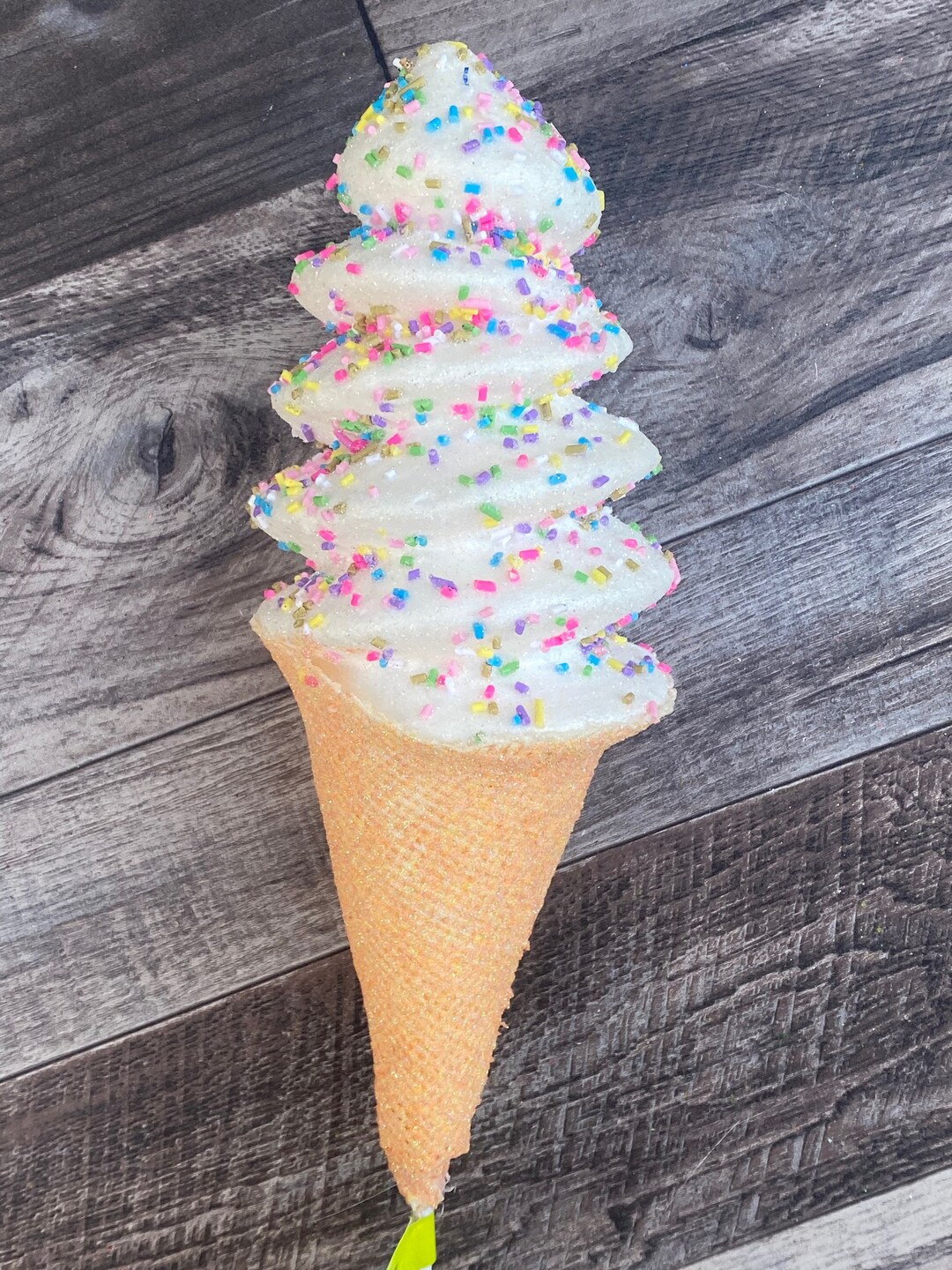 Sprinkle Ice Cream Cone Pick: 19" Summer Decor - Etsy