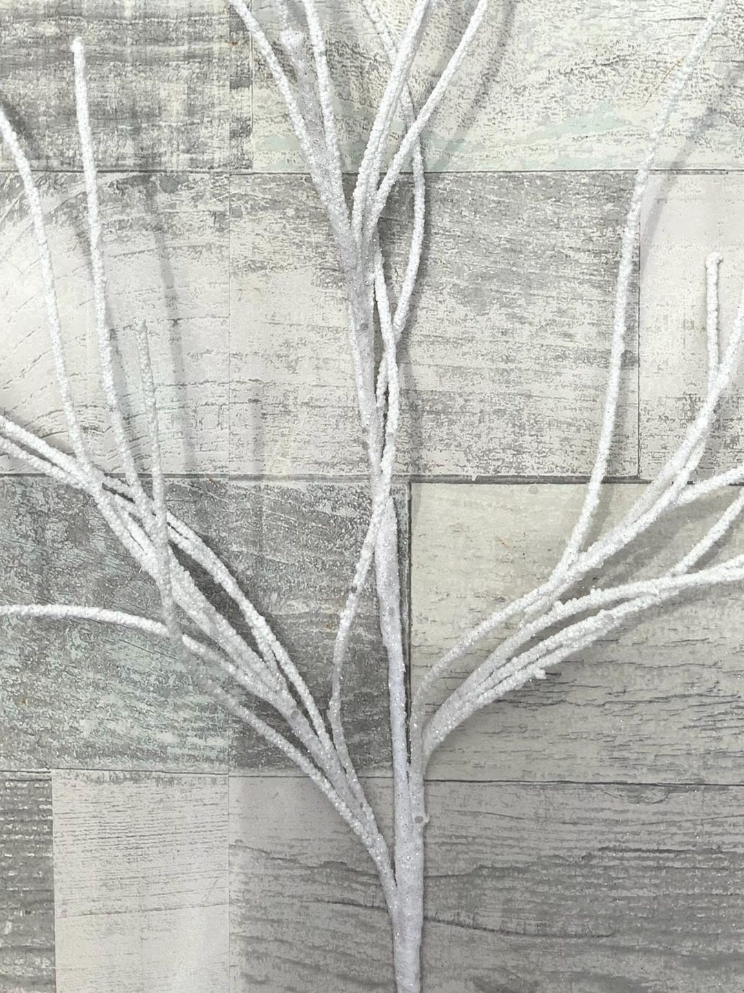 Glitter Twig Spray: White Sparkle Decor, 30” - Etsy