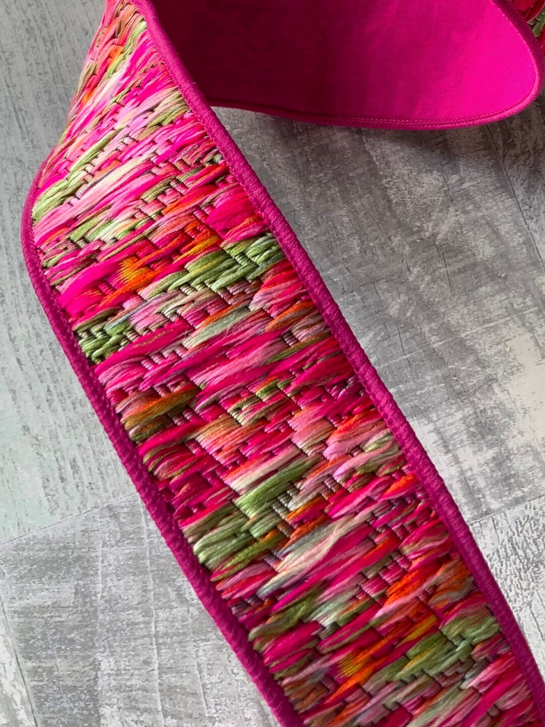 Ribbon, Loom, Groovy Loom Ribbon, Multi, Hot Pink, Designer Ribbon, 2 ...