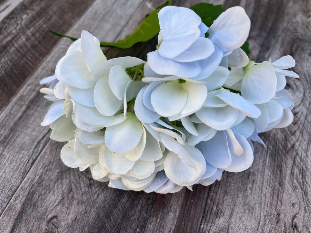 Hydrangea, Light Blue Hydrangea, Real Touch Hydrangea Stem, Floral ...