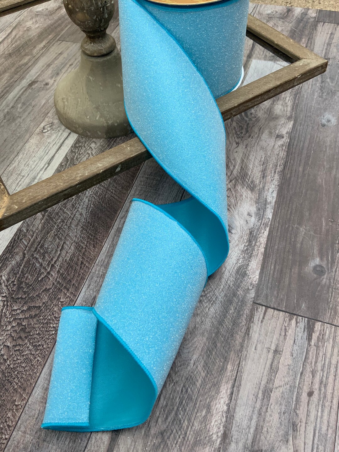 Blue Ribbon, Turquoise Ribbon, Sugar Candy Ribbon, Designer Ribbon, 4 X ...