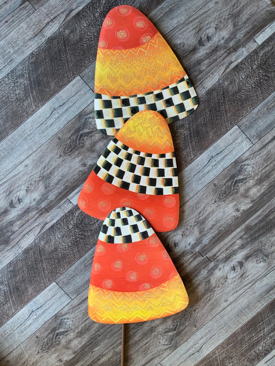Candy Corn, Elegant Candy Corn Stack, the Round Top Collection, Metal ...