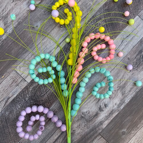 Curly Ball Spray Spring Spray Floral Spray Floral Pick - Etsy