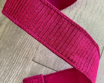 Hot Pink Ribbon, Plaid Ribbon, Orange, Designer Ribbon, 2.5 X 10 Yards ...
