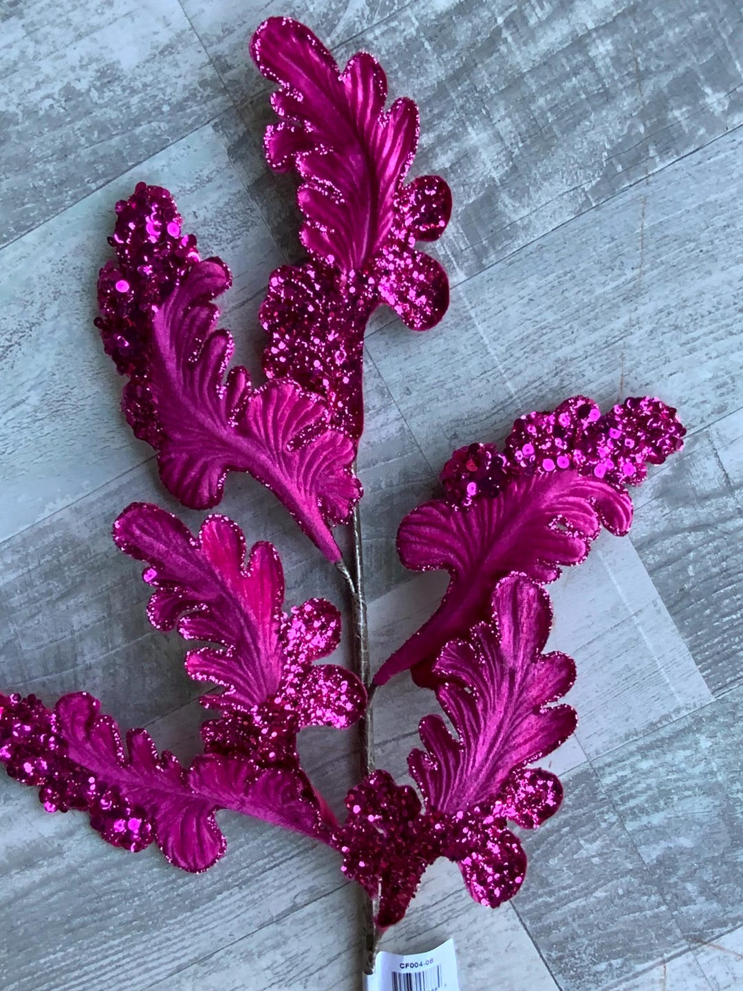 Hot Pink, Spray, Acanthus Spray, Hot Pink Acanthus Spray, Designer, 28 ...