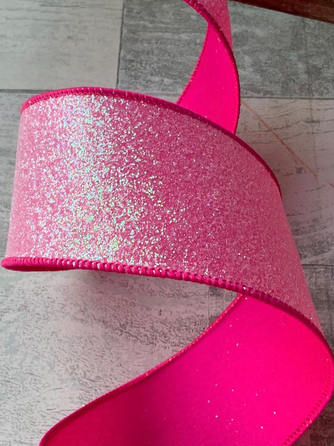 Pink Ribbon, Hot Pink, Ribbon, Hot Pink Sugar Frost, Double Sided ...