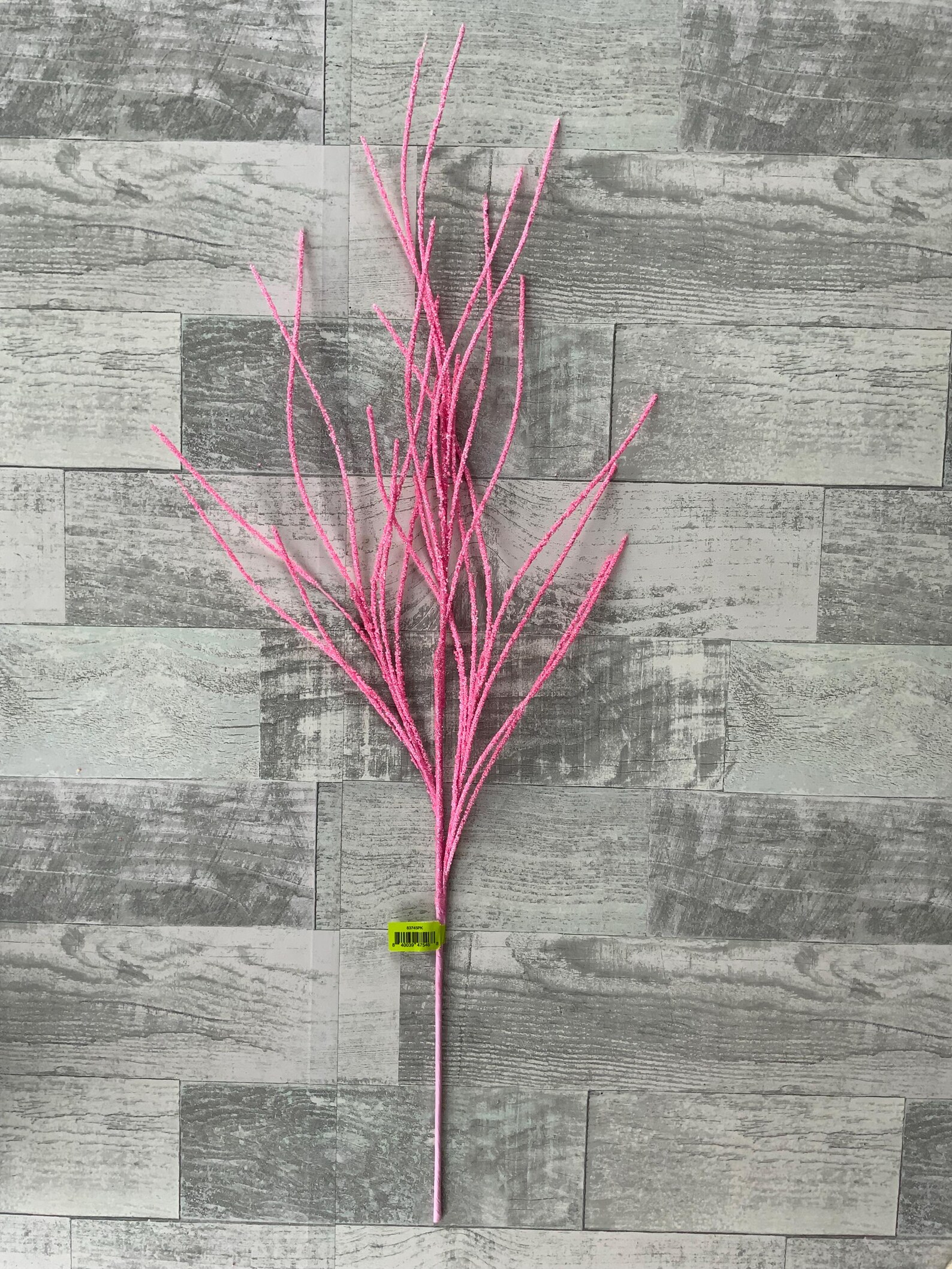 Pink Glitter Twig Spray, 30 Inch Decorative Stem - Etsy
