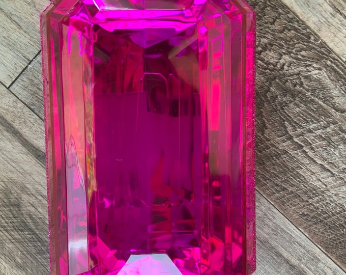 Rectangle Jewel, Emerald Cut, Emerald Cut Precious Stone Ornament ...