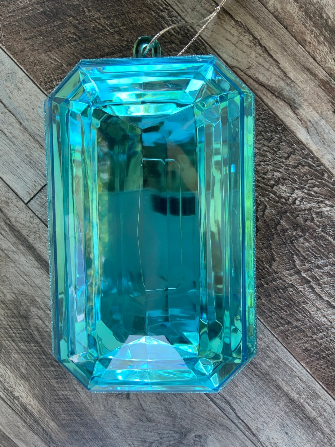 Rectangle Jewel, Emerald Cut, Emerald Cut Precious Stone Ornament ...