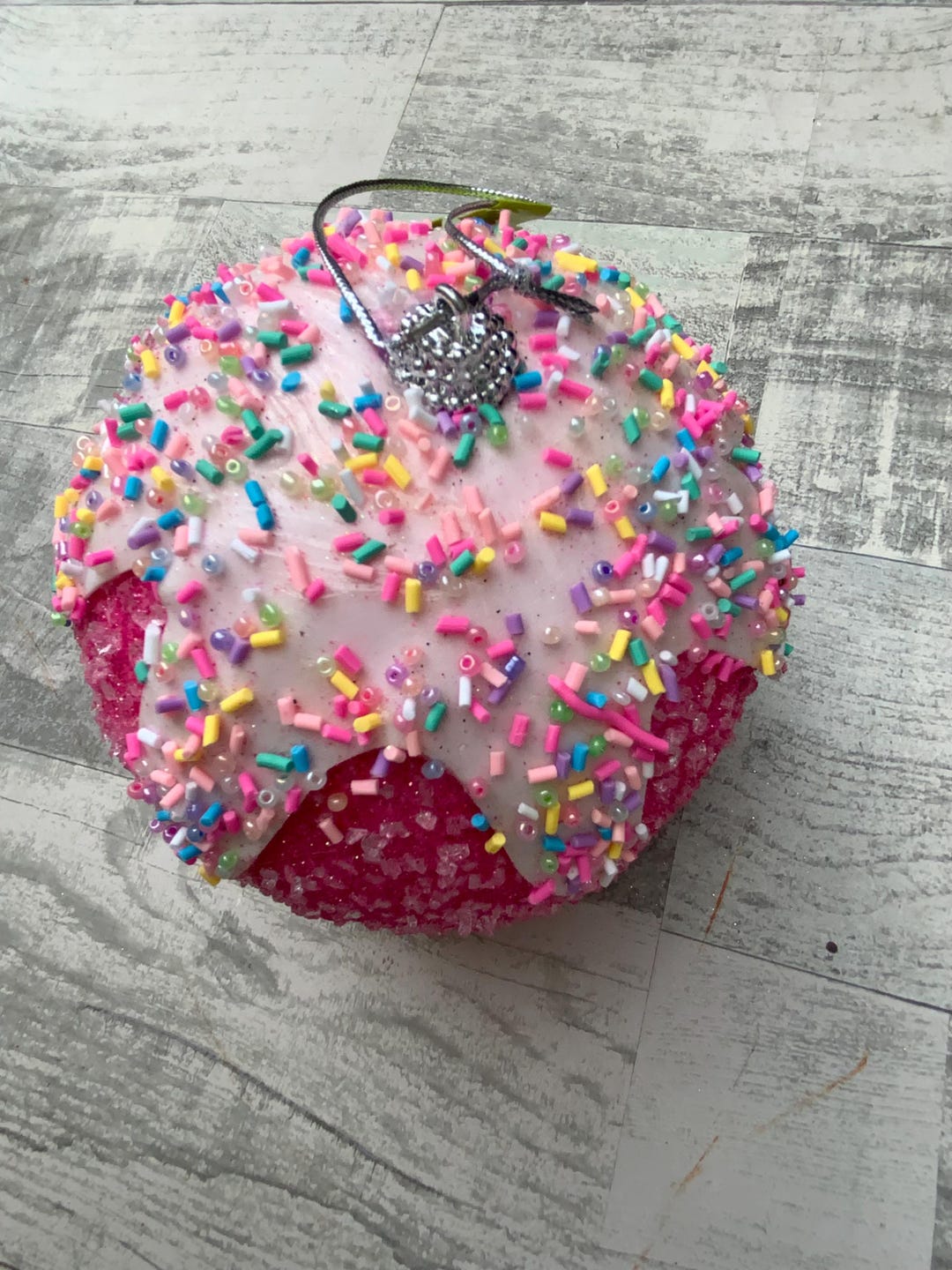 Pink Ornament, Pink Ball Ornament, Sprinkles, Dipped, Candy, Sweets ...