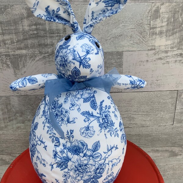 Blue Easter Bunny Toile - Etsy