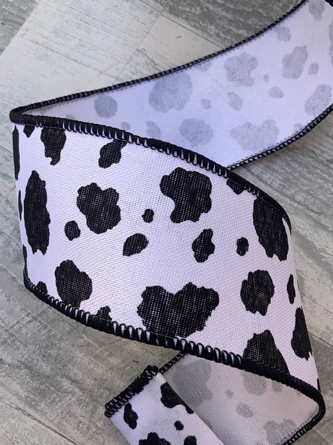 Cow Print, Cow Print Ribbon, Designer Ribbon, 2.5” X 10 Yards ...