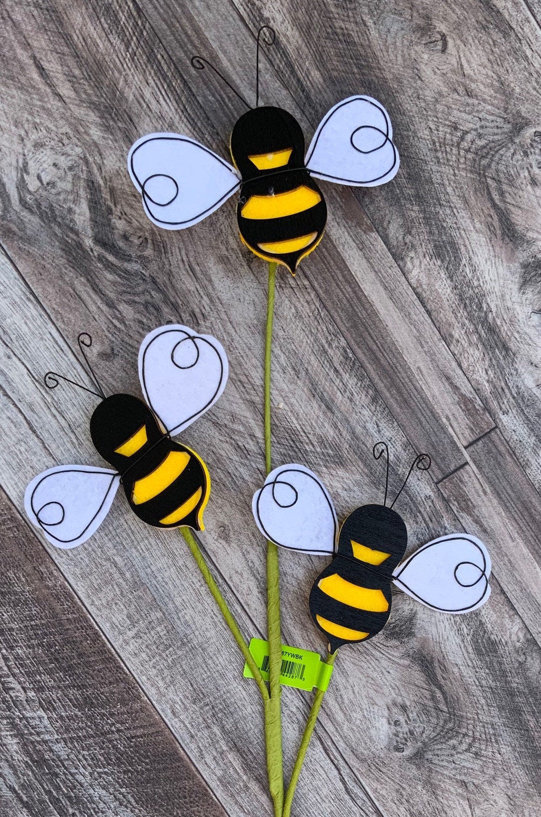 Whimsical Bee Floral Spray: Spring Summer Pick, 25" Long - Etsy