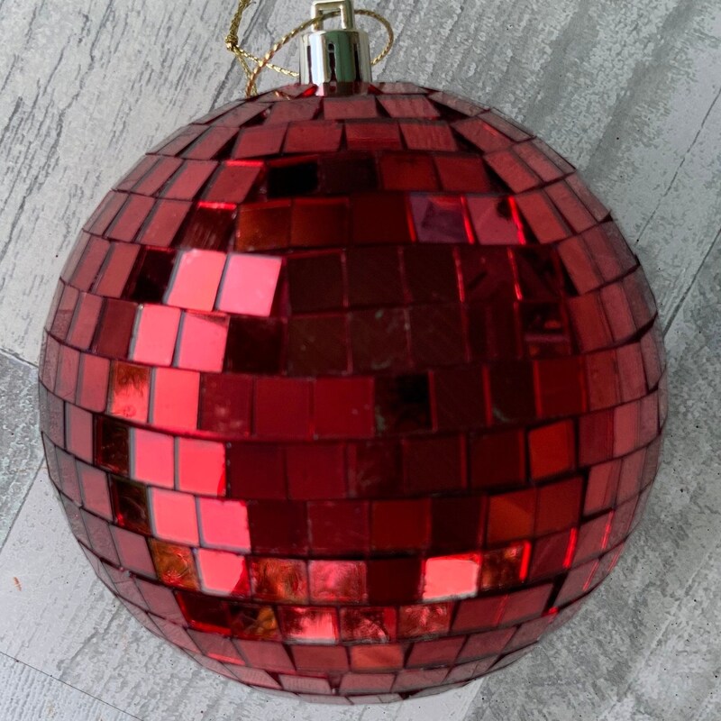 Red Ball Ornament - Etsy