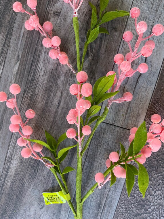 Berry Spray Berry Leaves Spray Berry Filler Berry Stem | Etsy