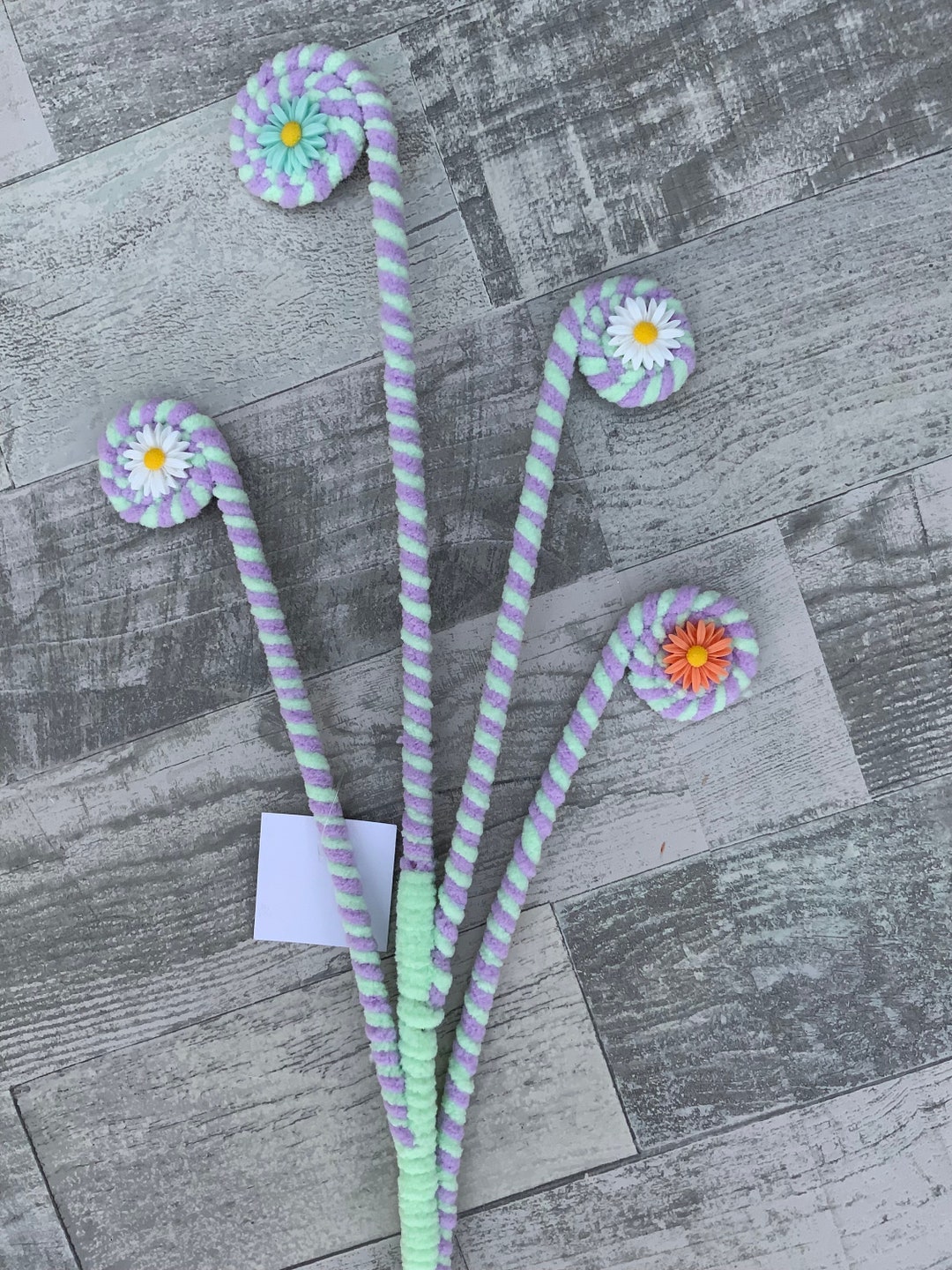 Purple Swirl Pick, Lilac, Multi, Pastel, Chenille, Stem - Etsy