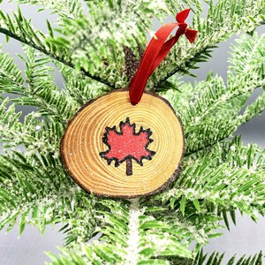 Maple Leaf Ornamentpainted Maple Leafrustic Christmas - Etsy