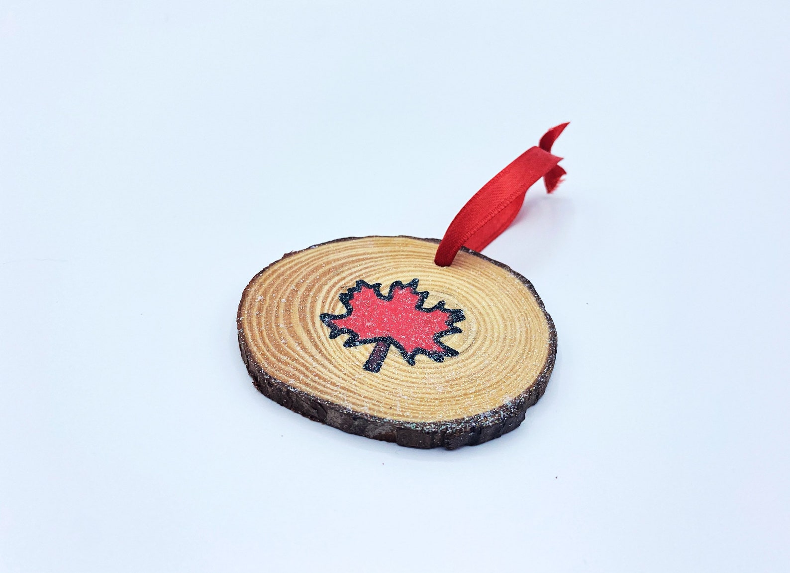 Maple Leaf Ornamentpainted Maple Leafrustic Christmas - Etsy