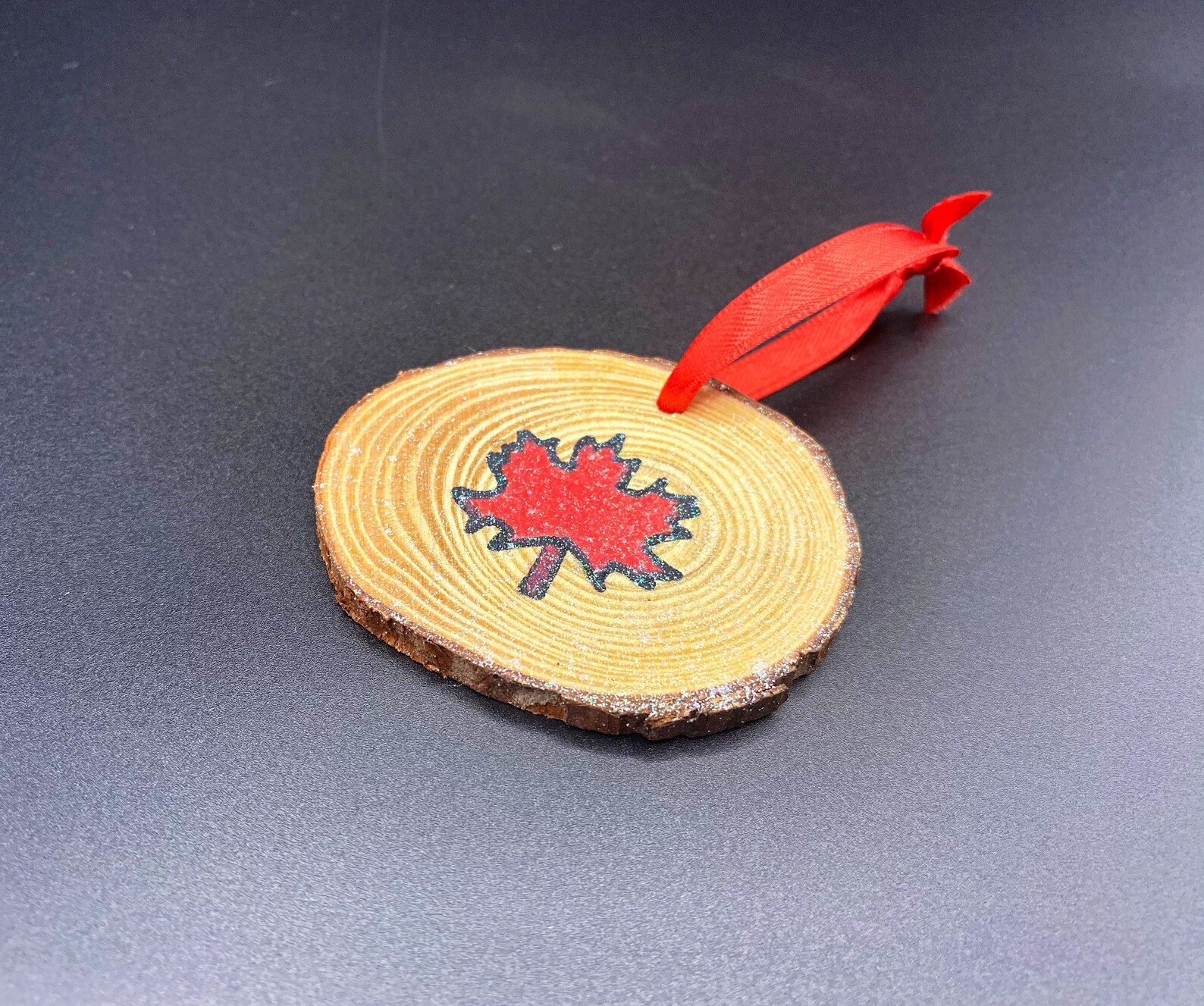 Maple Leaf Ornamentpainted Maple Leafrustic Christmas - Etsy