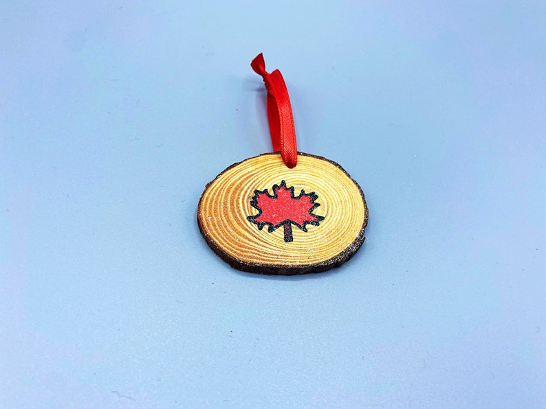 Maple Leaf Ornamentpainted Maple Leafrustic Christmas - Etsy