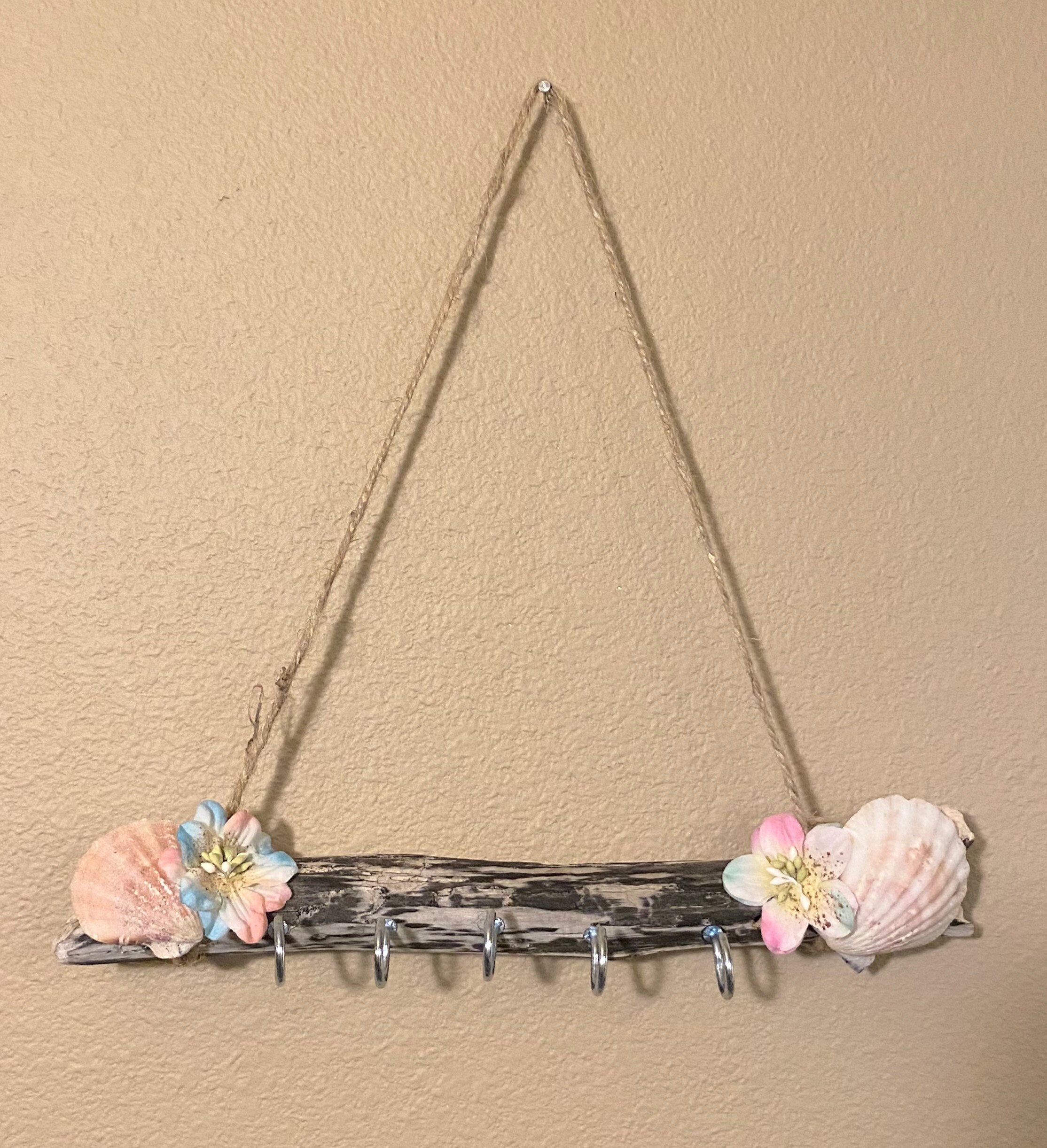 Driftwood Jewelry Holder*driftwood Wall Decor*key Ring Hanger*necklace ...