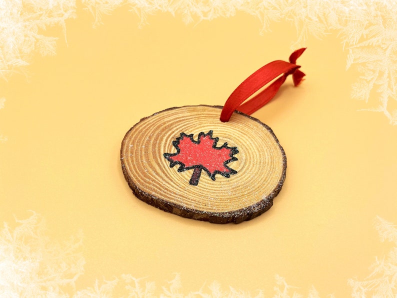 Maple Leaf Ornamentpainted Maple Leafrustic Christmas - Etsy