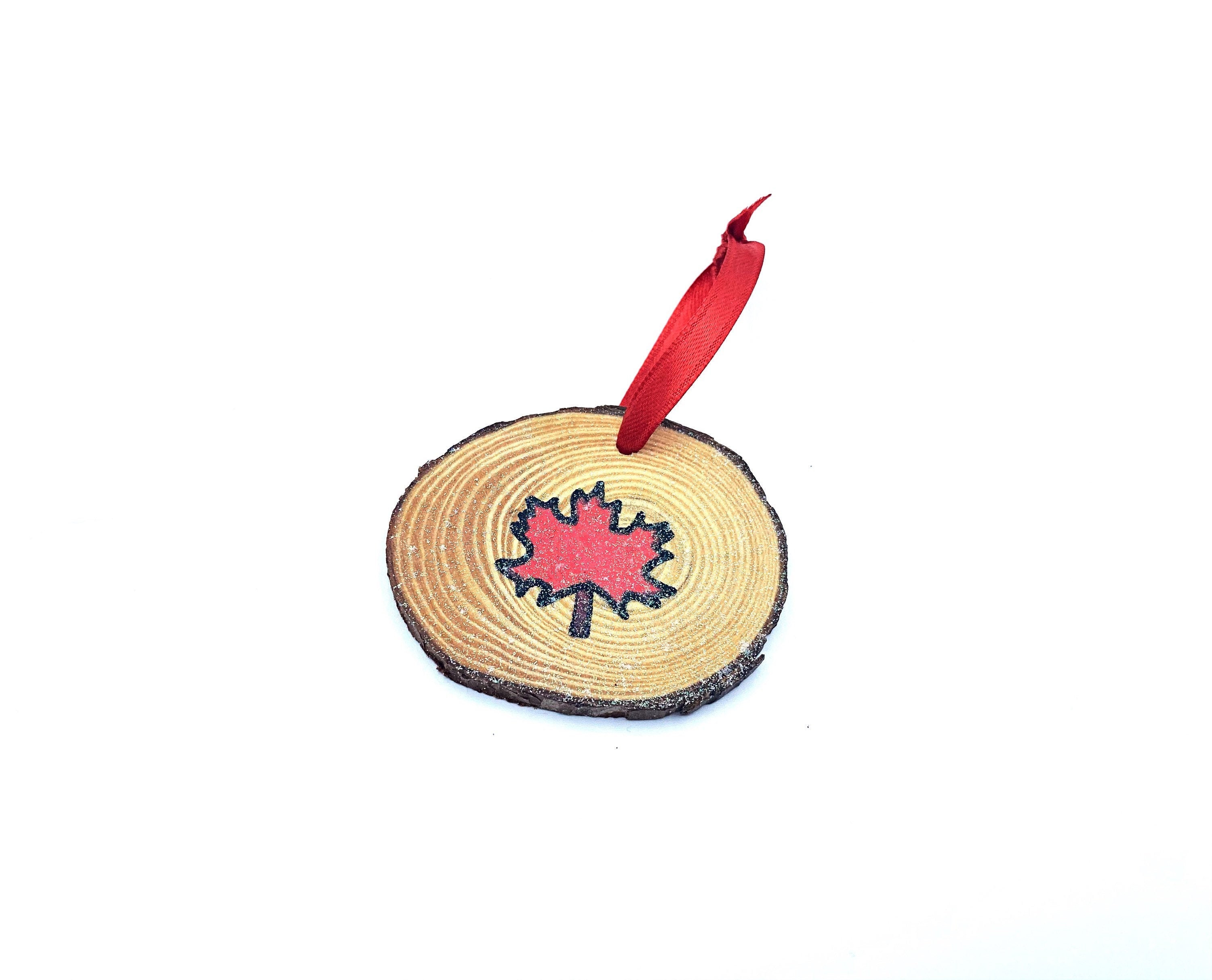 Maple Leaf Ornamentpainted Maple Leafrustic Christmas - Etsy