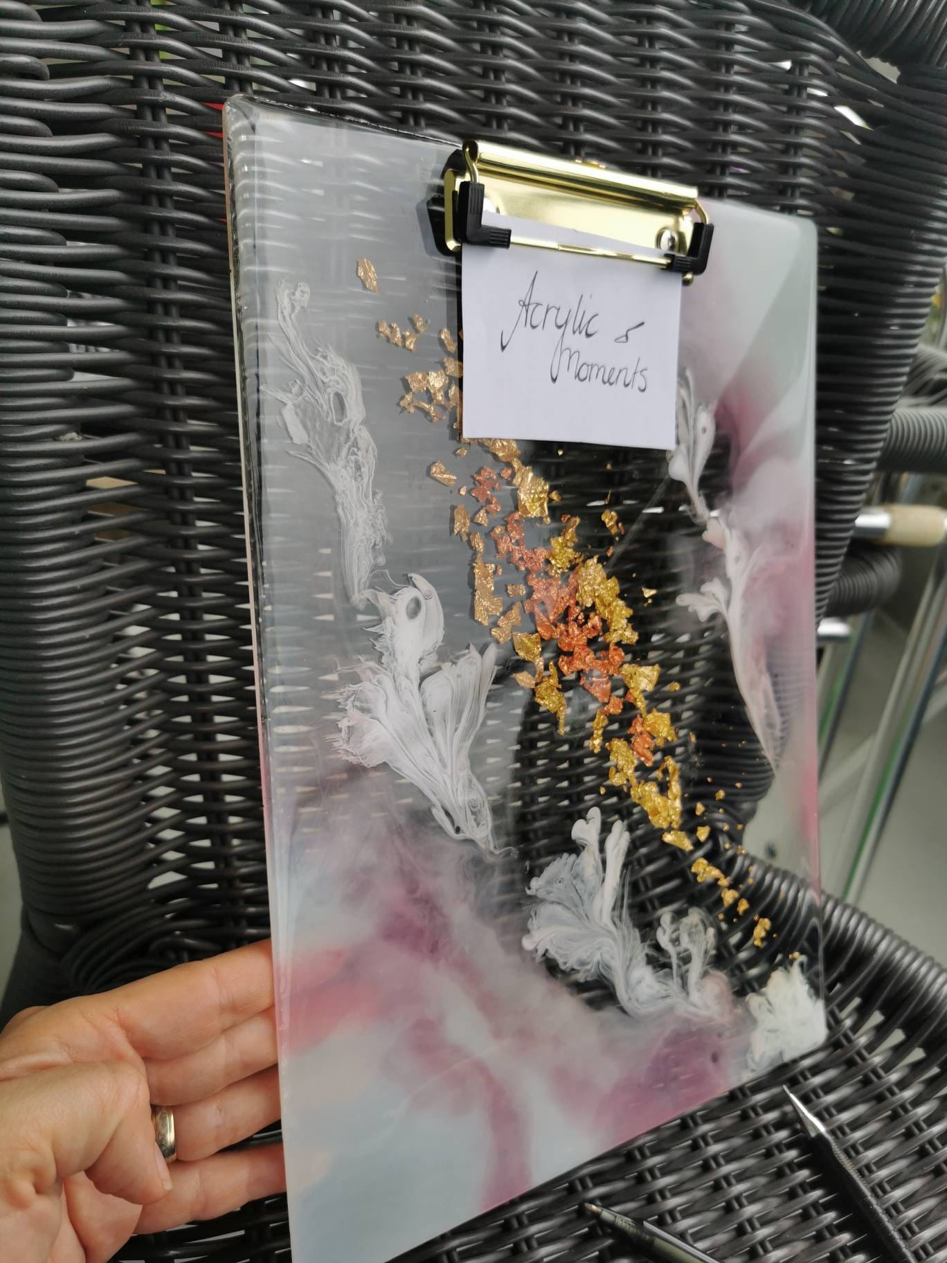 Clipboard Made of Epoxy Resin With Floral Patterns in - Etsy UK