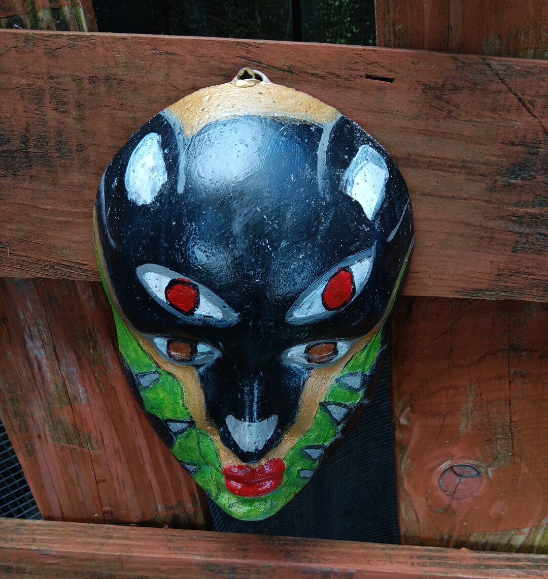 Black Panther/animal Guide/ Face Canvas Solid Concrete Mask Wall ...