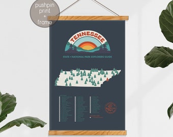 Tennessee State Poster - Etsy