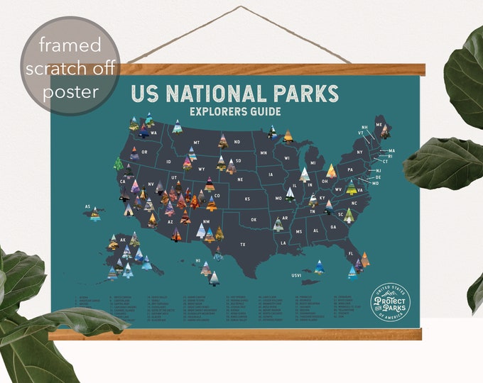 Magnetic Hanging Frame Simple Framing for Interactive Maps | Etsy