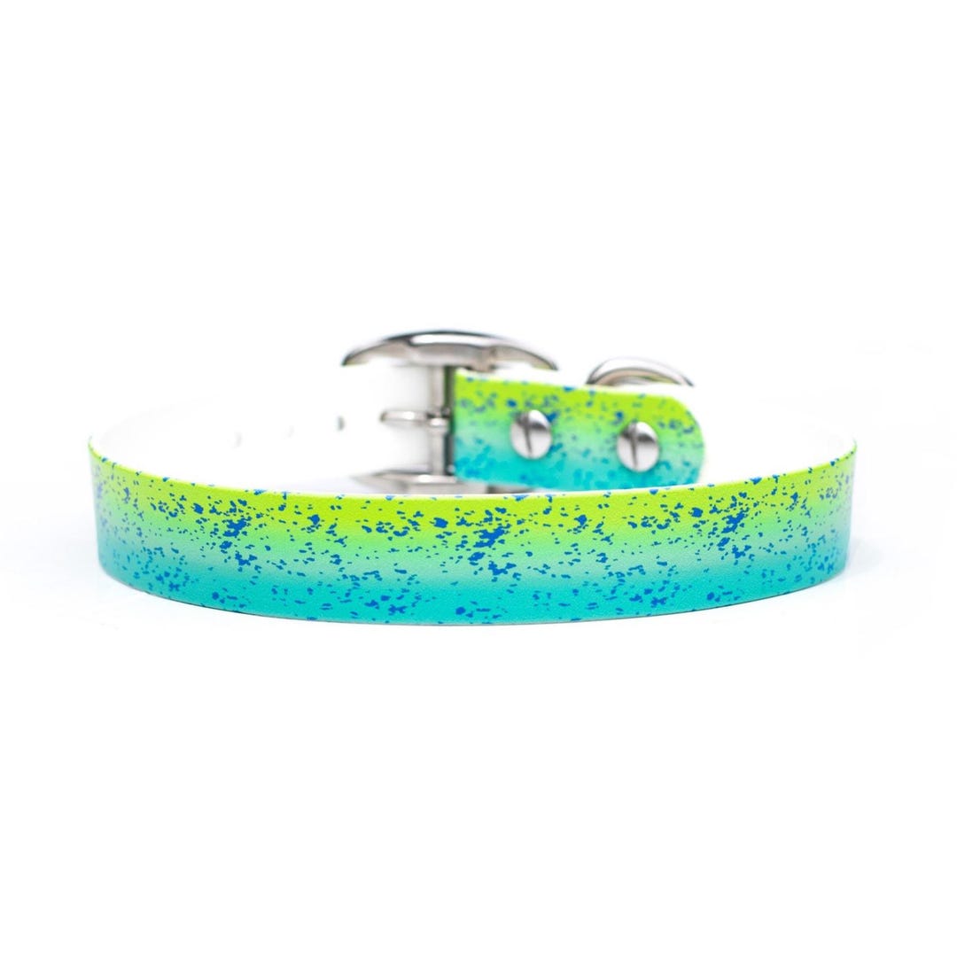 Mahi Mahi Waterproof Biothane® Dog Collar | Fishing Pet Collar ...
