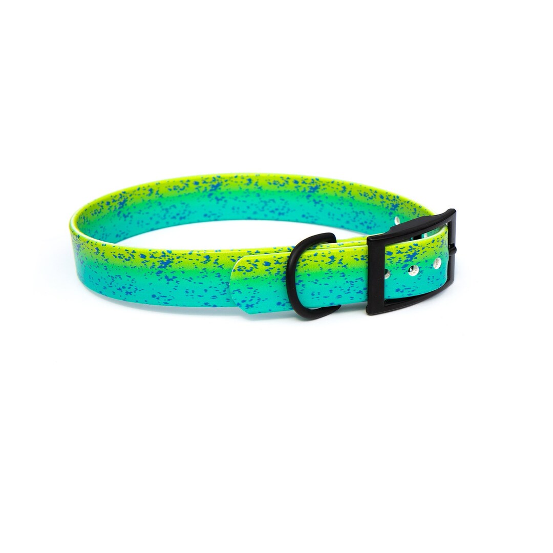 Mahi Mahi Waterproof Biothane® Dog Collar | Fishing Pet Collar ...