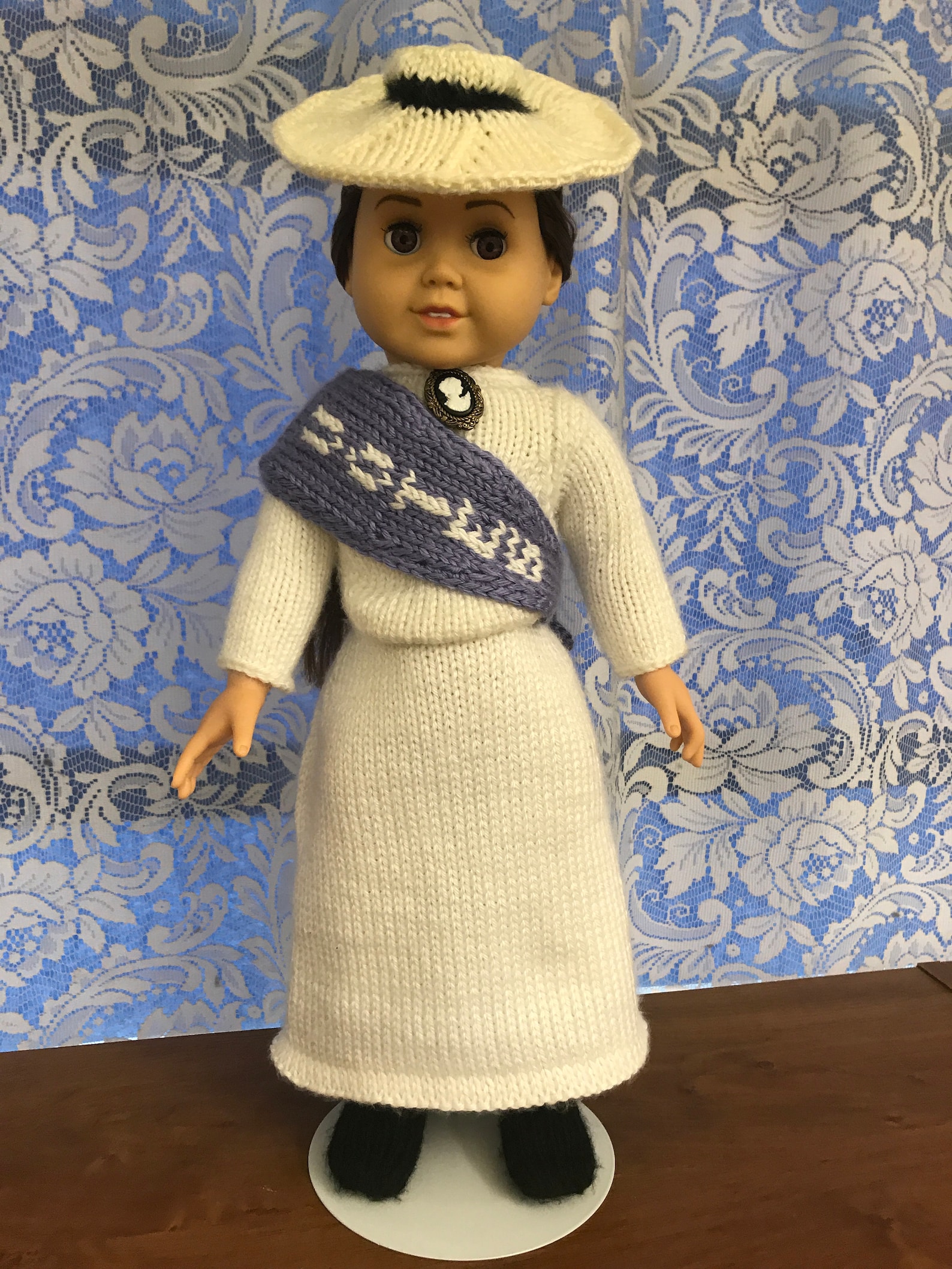 Suffragette 1909, Knitting Pattern for 18 Inch Dolls - Etsy