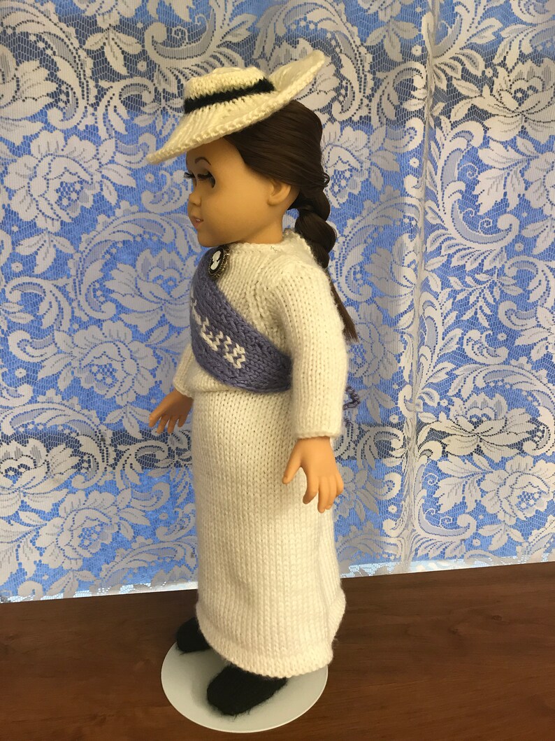 Suffragette 1909, Knitting Pattern for 18 Inch Dolls - Etsy