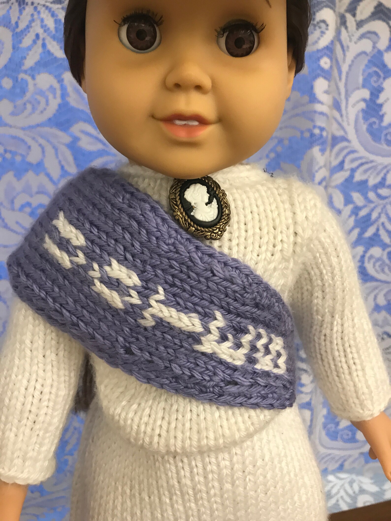 Suffragette 1909, Knitting Pattern for 18 Inch Dolls - Etsy