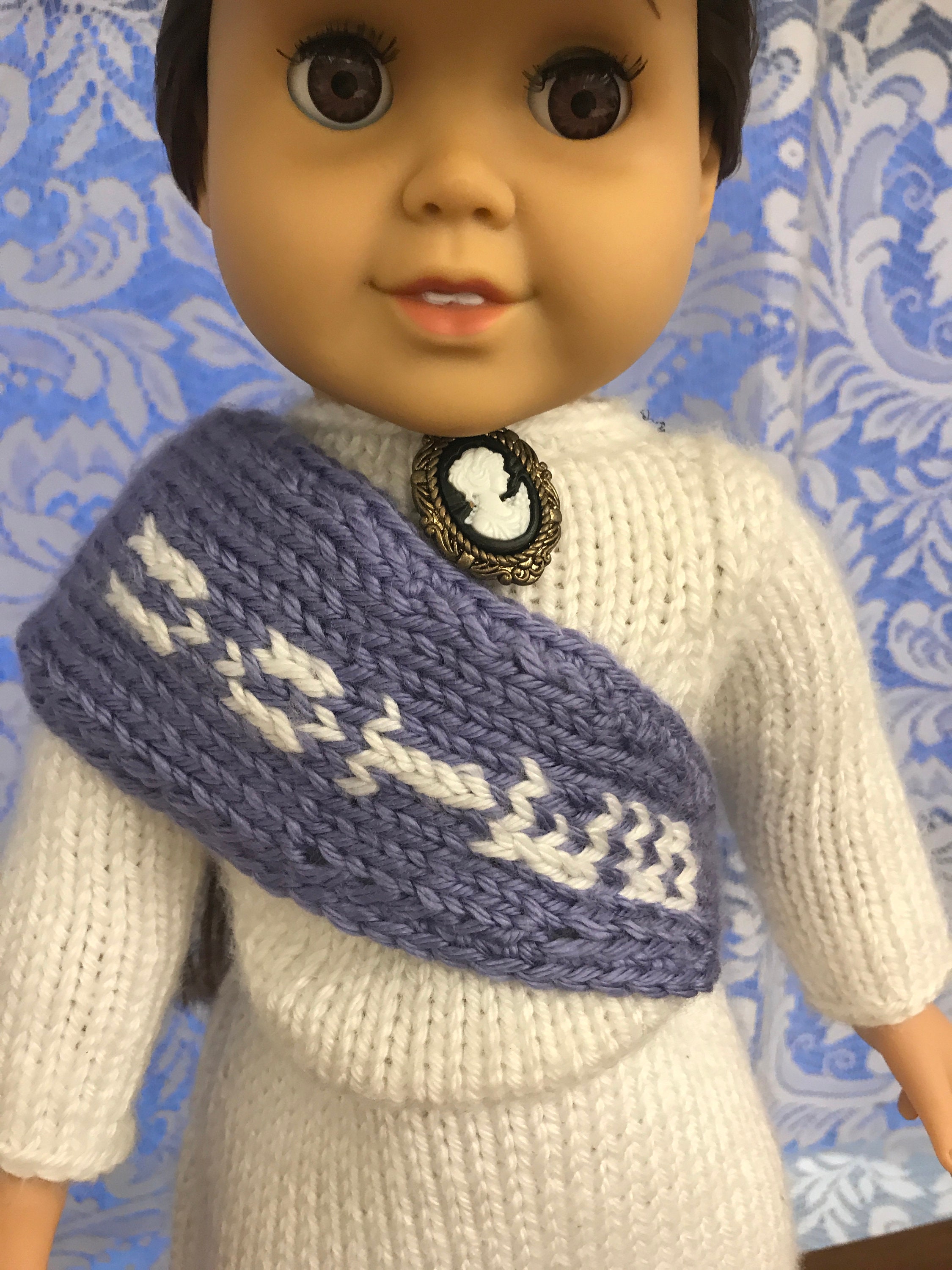 Suffragette 1909, Knitting Pattern for 18 Inch Dolls - Etsy