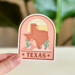 Texas Sticker, Cute Texan Decal, Waterproof Vinyl Sticker, State ...