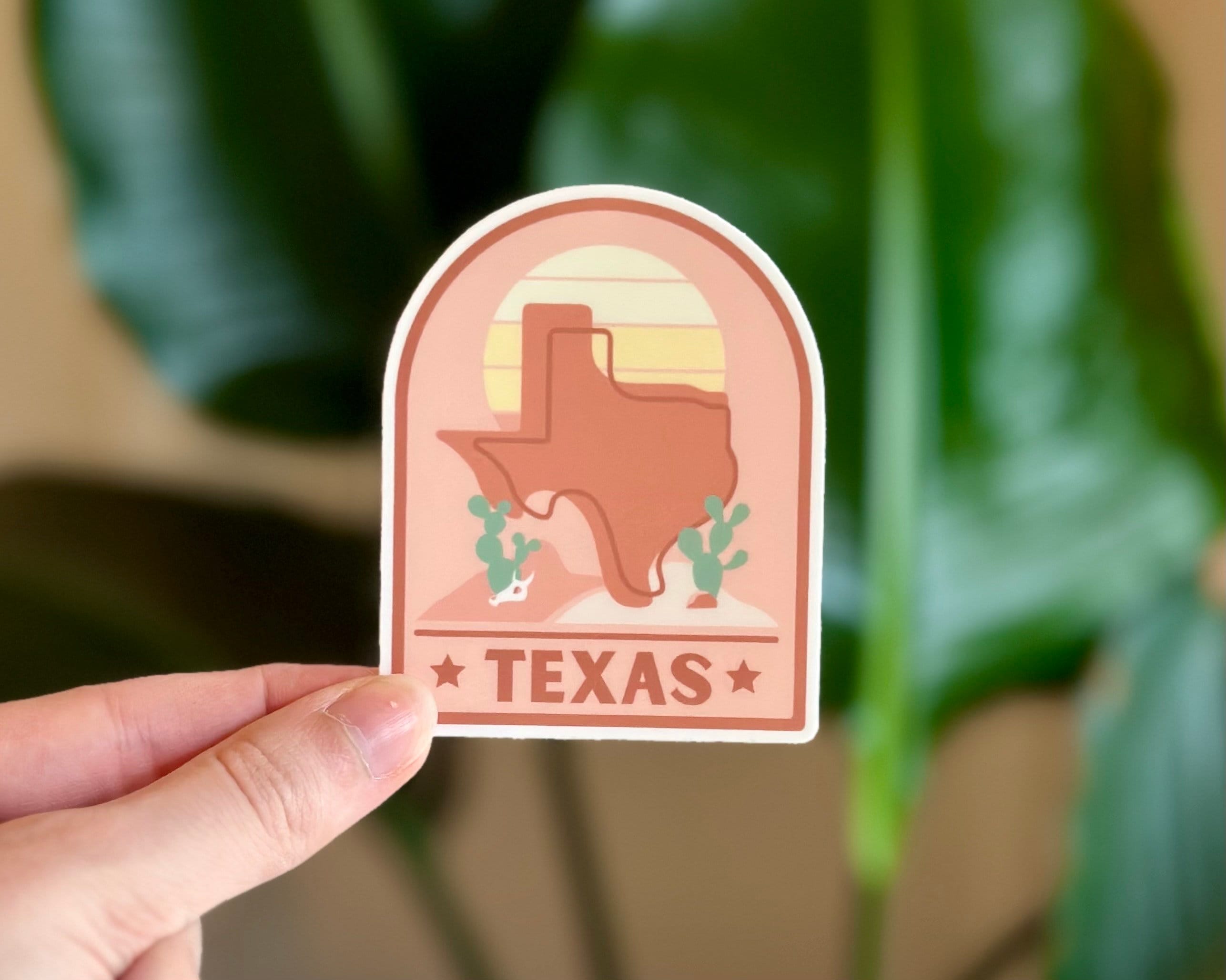 Texas Sticker, Cute Texan Decal, Waterproof Vinyl Sticker, State ...