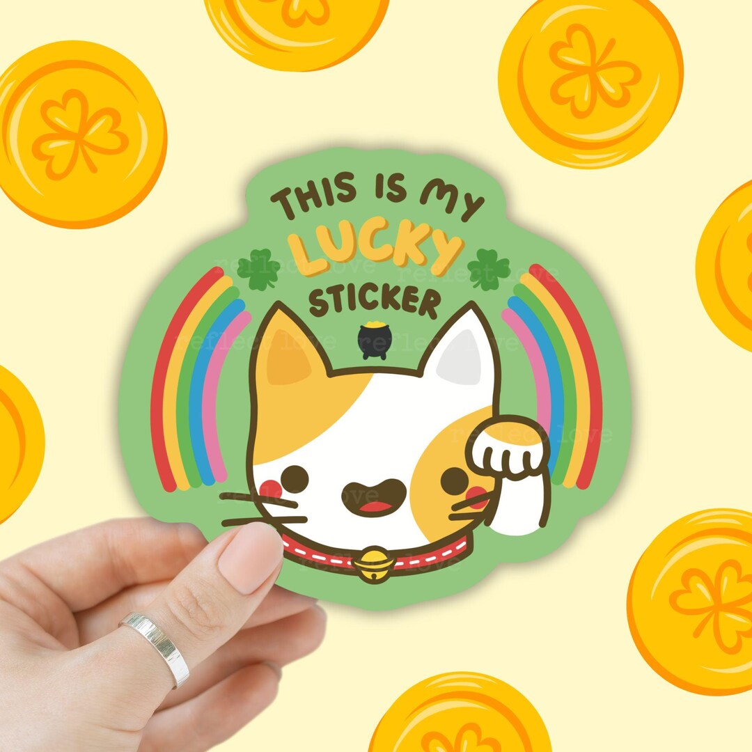 Lucky Charm Sticker, Waterproof Sticker Decal, This is My Lucky Sticker ...