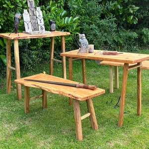 Medieval Benches & Tables. Viking Furniture Anglo Saxon - Etsy