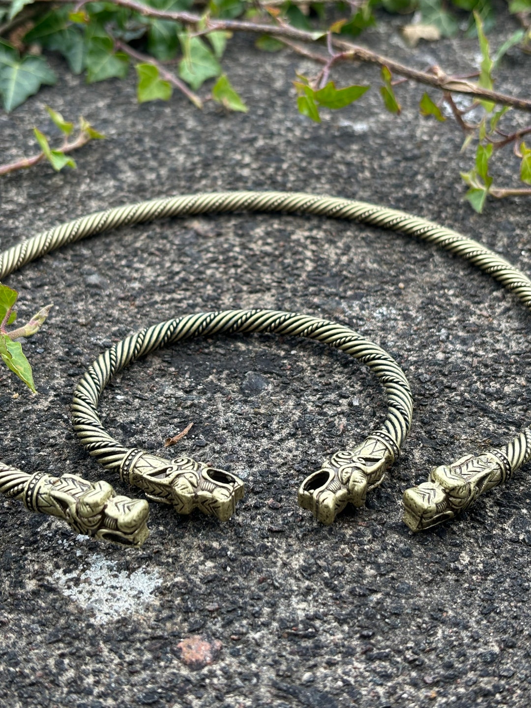 Fenrir Wolf Viking Torque & Arm Ring, Oath Ring, Nordic Bracelet - Etsy