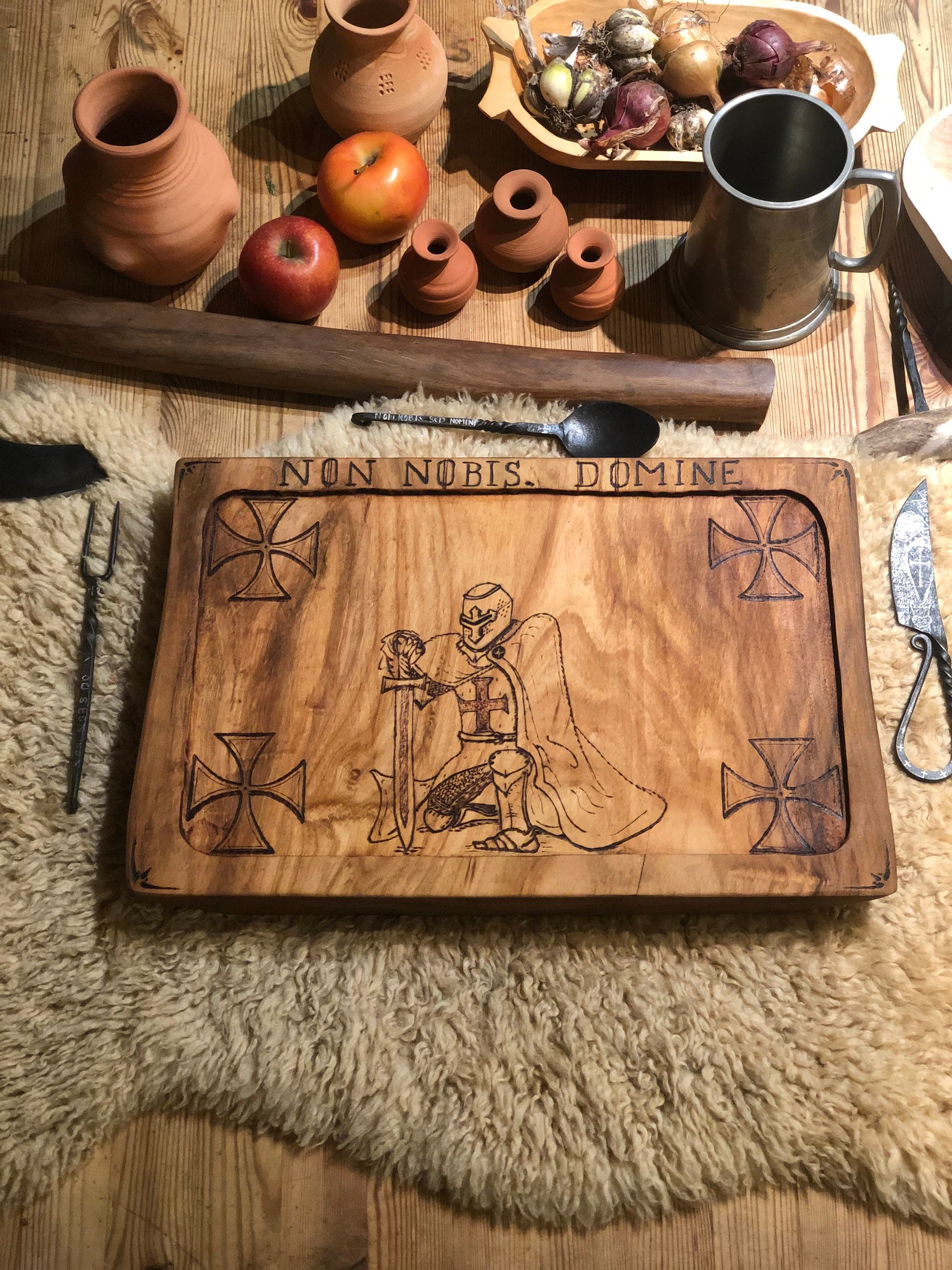 Viking Chopping Board or Medieval Serving Platter! - Etsy