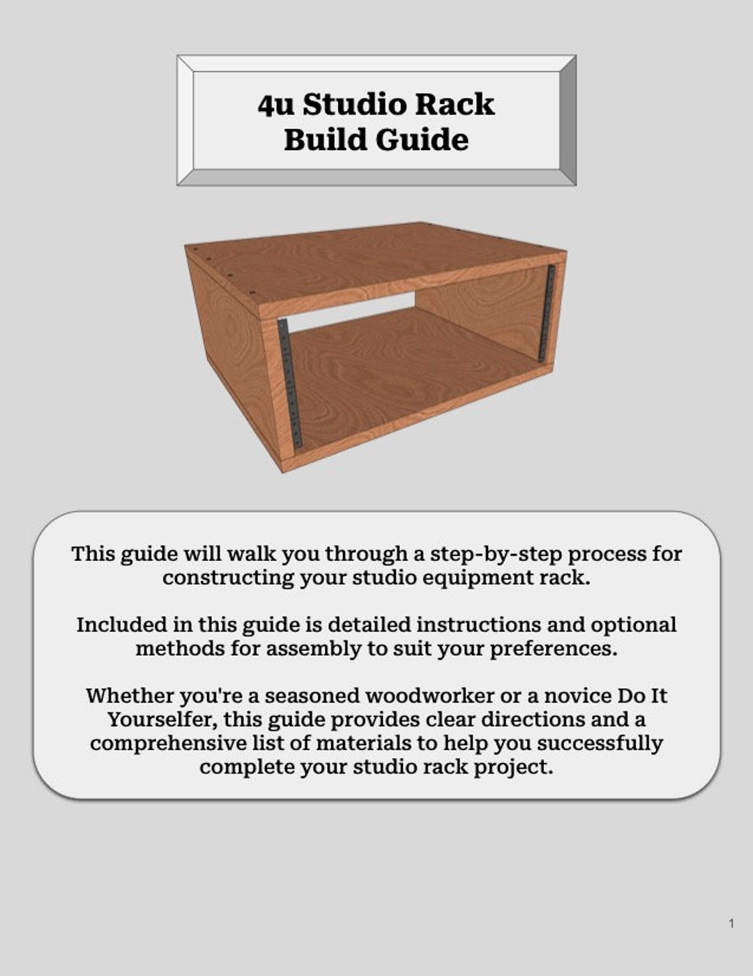 4u Studio Rack Build Guide - Etsy