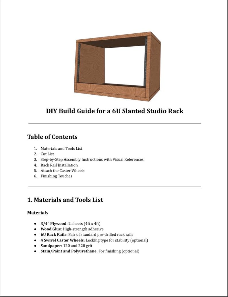 6U Slanted Desktop Rack DIY Build Guide - Etsy