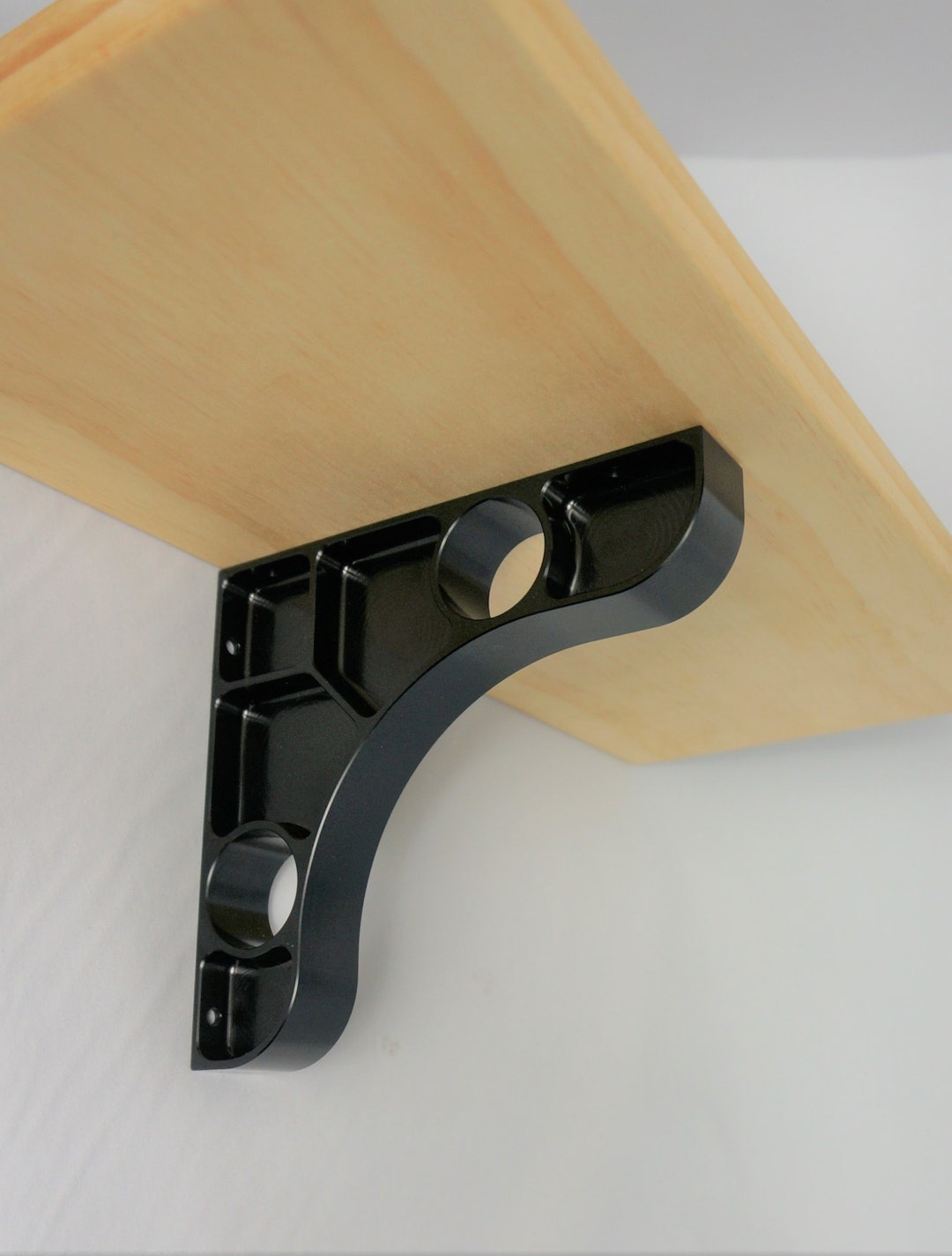 Two Machined 1" Wide Black Aluminum Shelf Brackets 5.75 X 6.25 - Etsy