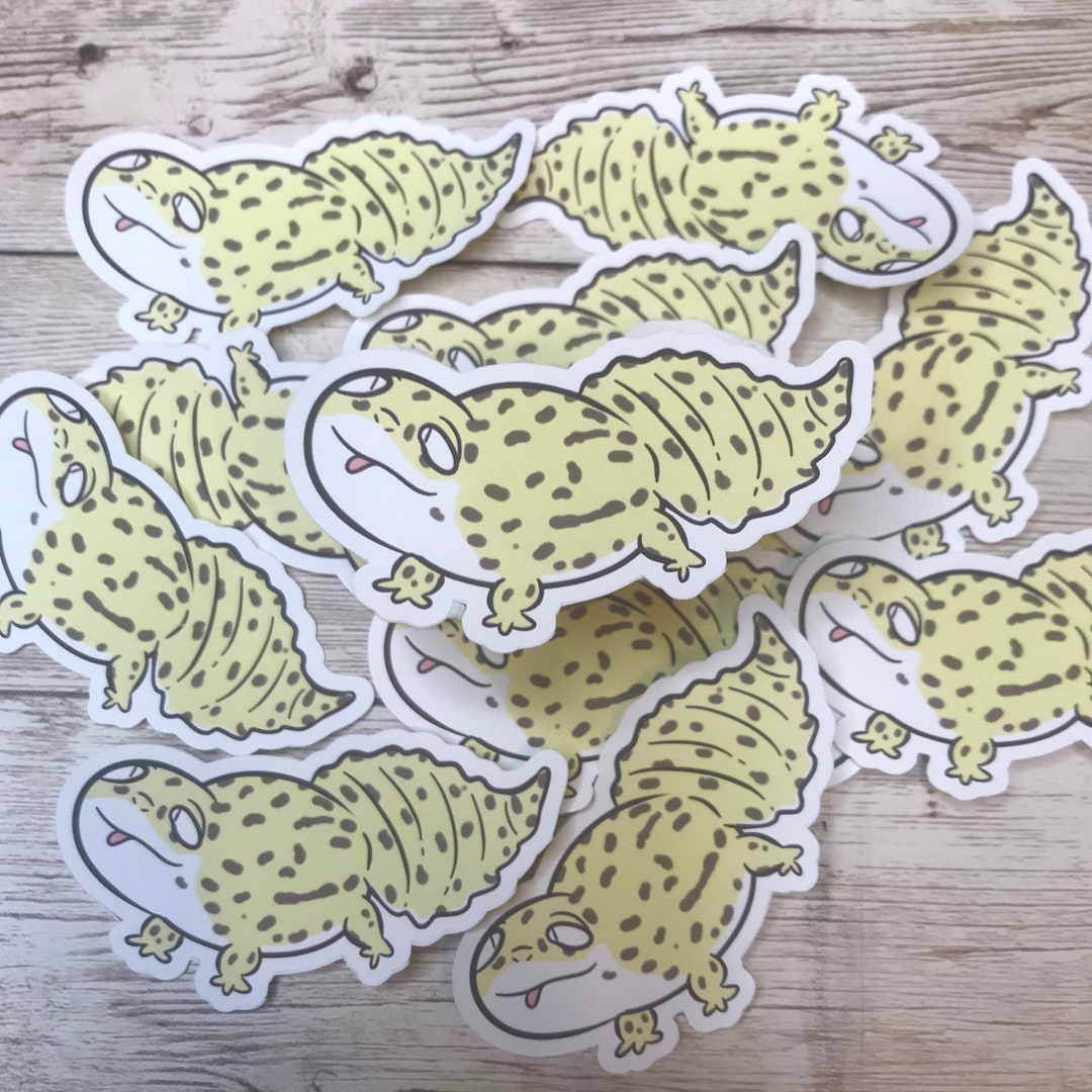 Leopard Gecko Sticker - Laminated Sticker - Etsy