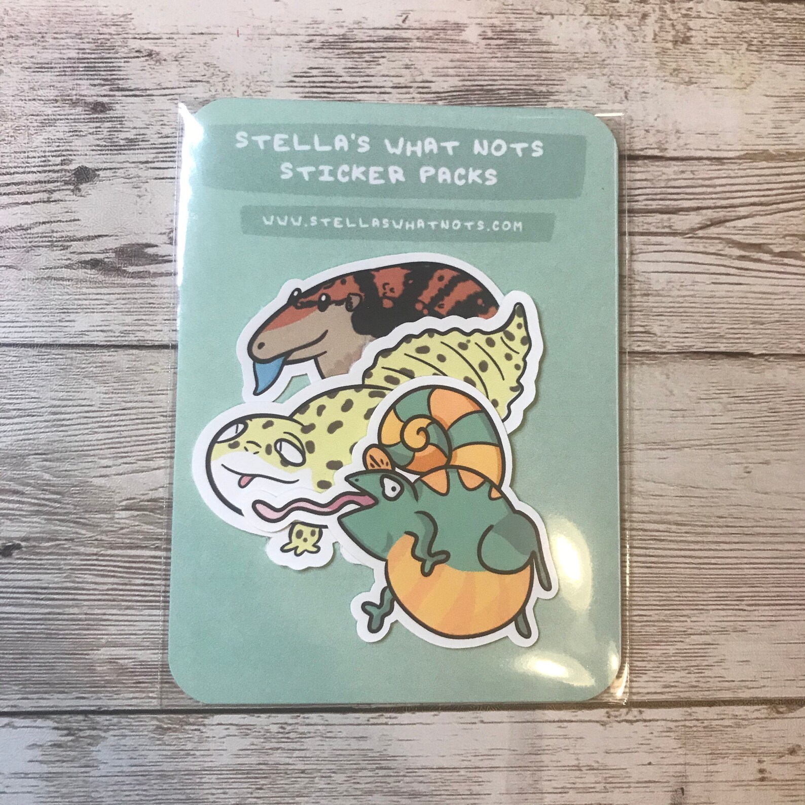 Derpy Lizard Sticker Pack Laminated Sticker | Etsy