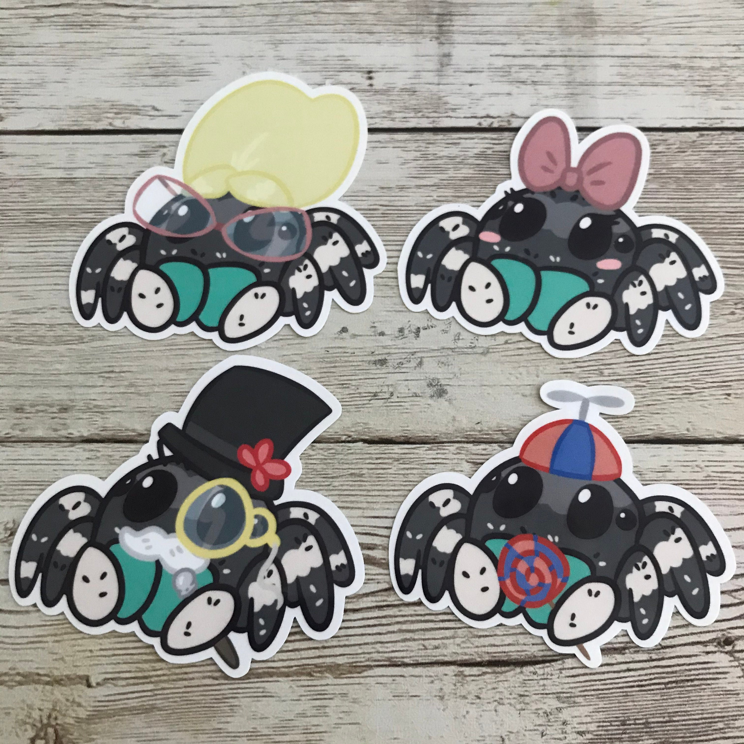 Family of Jumping Spiders Stickers Laminated Sticker - Etsy Hong Kong
